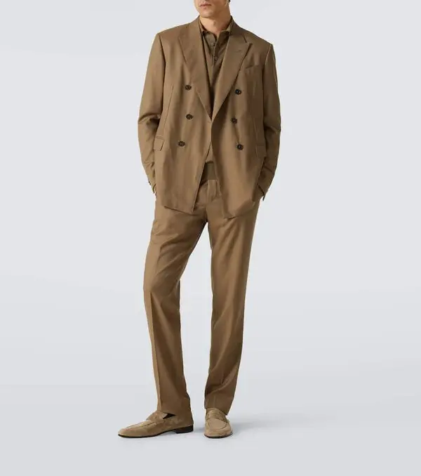 Zegna Suede Penny Loafers