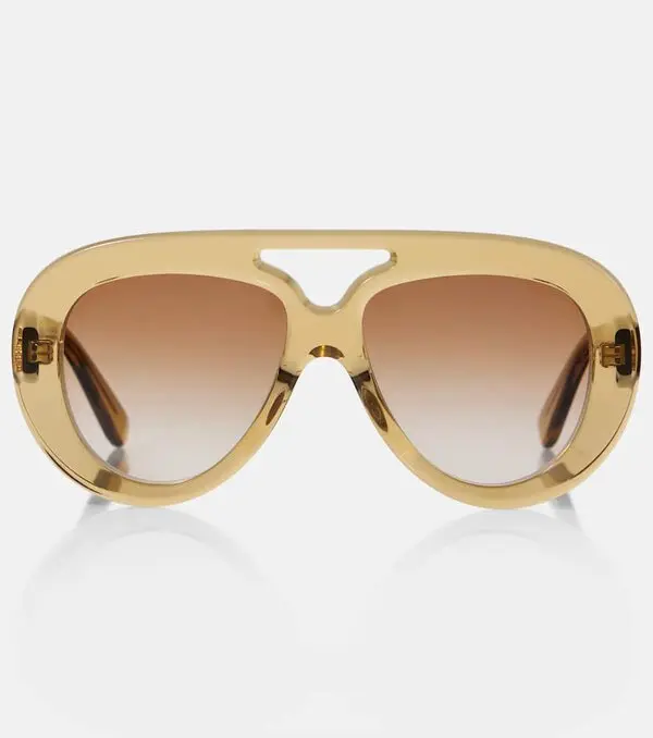 Loewe Spoiler Aviator Sunglasses - Brown