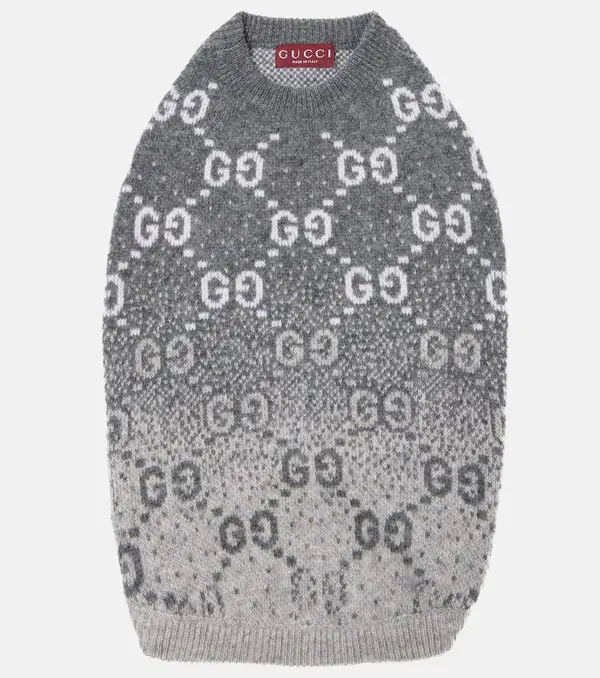 Gucci Wool Jacquard Dog Sweater