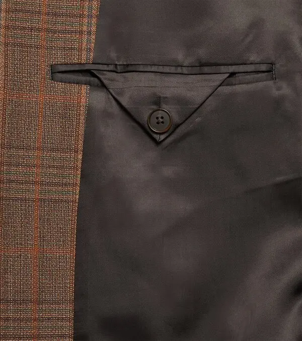 Auralee Prince Of Wales Wool Blazer
