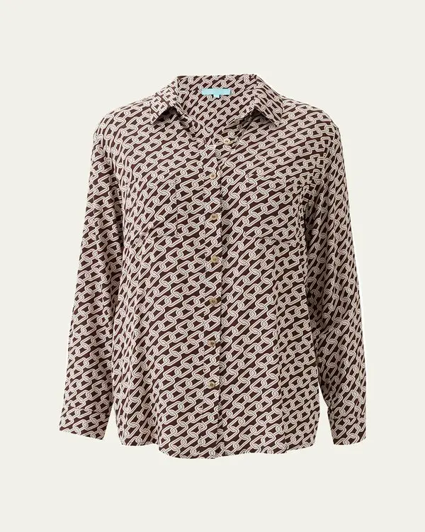 Melissa Odabash Millie Printed Shirt