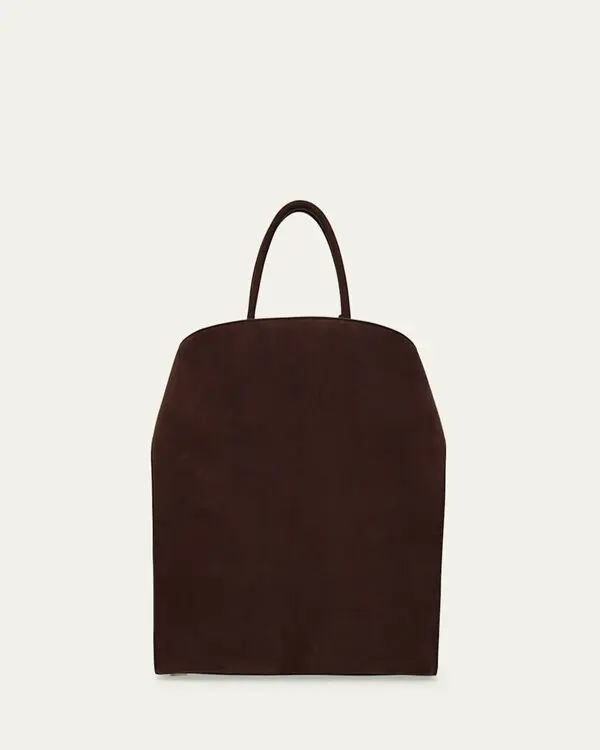 FERRAGAMO Hug Leather Tote Bag - T.moro
