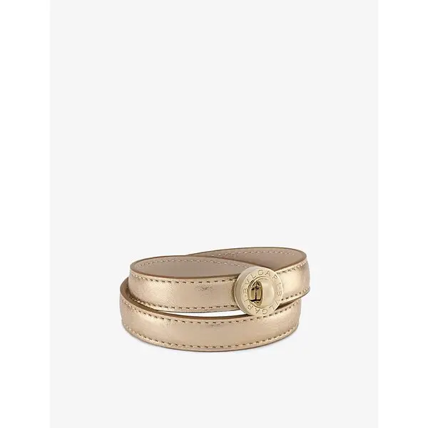 BVLGARI Turn Lock Small Leather Bracelet