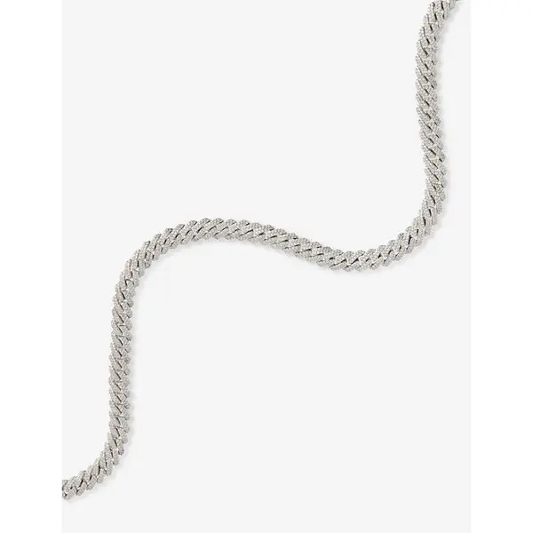 DARKAI Mini Prong Pavé Necklace - White