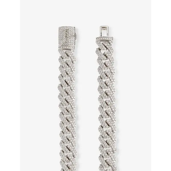 DARKAI Mini Prong Pavé Necklace - White