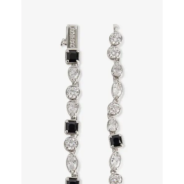 DARKAI 18ct White Gold-plated Brass And Stone Necklace