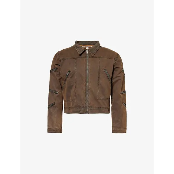 Jaded London Relaxed-Fit Cotton-Blend Jacket With Zip Pockets