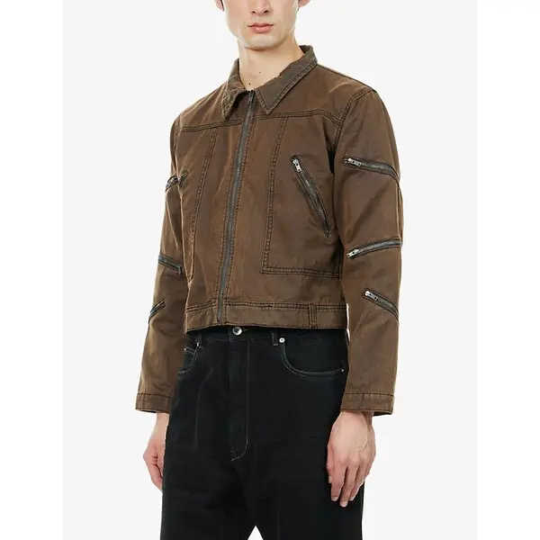 Jaded London Relaxed-Fit Cotton-Blend Jacket With Zip Pockets
