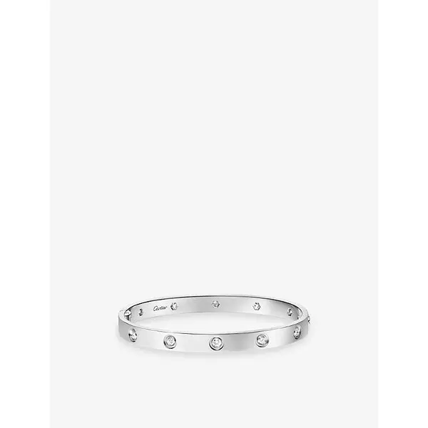 CARTIER Love 18ct Diamond Bracelet - White Gold