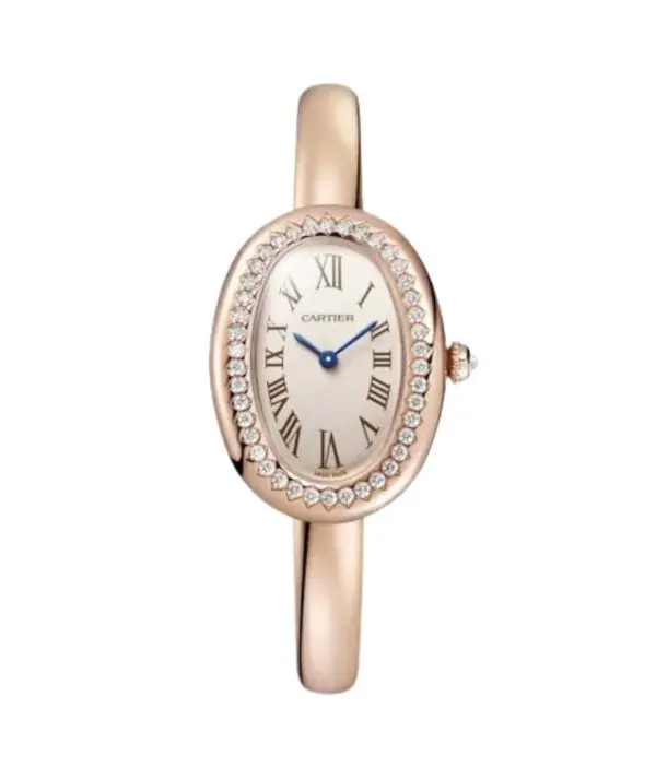 CARTIER Baignoire Small 18ct Rose-gold Diamond Quartz Watch - Rose Gold