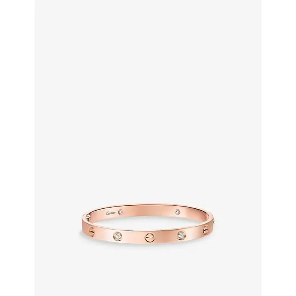 CARTIER Love Bracelet With Diamonds - Rose Gold