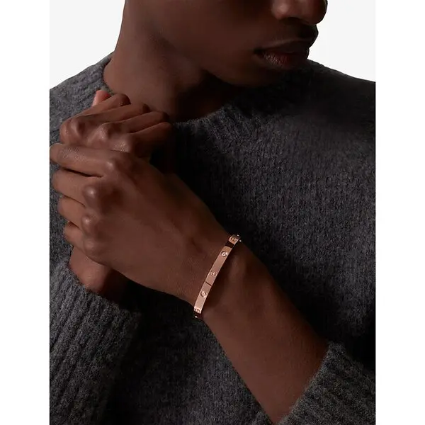 Cartier Love Bracelet With Diamonds - Rose Gold