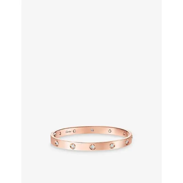 CARTIER Love Bracelet With Diamonds - Rose Gold