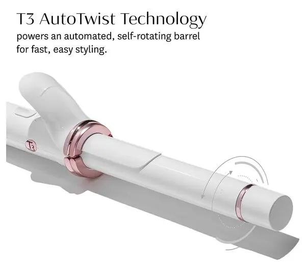 T3 Curlwrap 1' Automatic Rotating Curling Iron - One-color