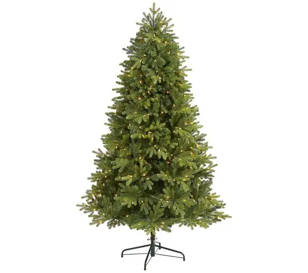 NEARLY NATURAL 6.5' Washington Fir Christmas Tree - One-color