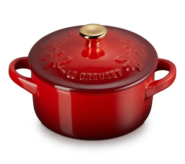 LE CREUSET 8 Oz. Round Mini Holly Cocotte - One-color