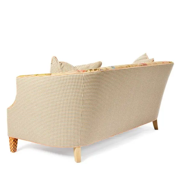 MACKENZIE-CHILDS Field Study Floral And Gingham Sofa