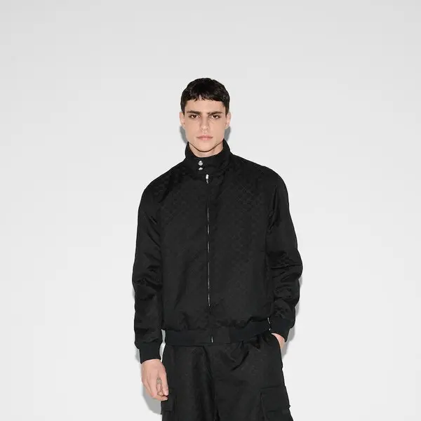 Gucci Gg Cotton Ripstop Jacket - Black