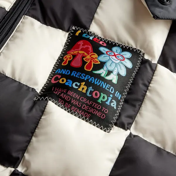 COACHTOPIA Loop Puffer Jacket With Checkerboard Quilting