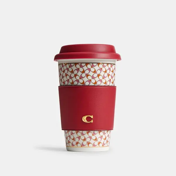 COACH Signature Hot Lidded Cup