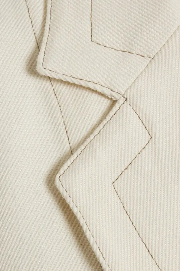 Max Mara Cotton And Linen-blend Twill Blazer
