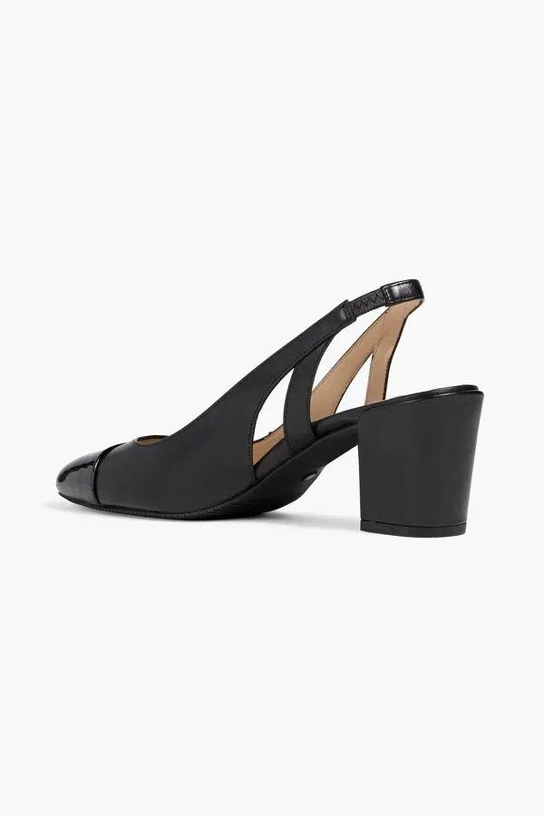 STUART WEITZMAN Patent Leather Slingback Pumps