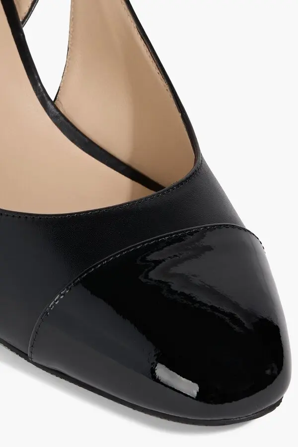 STUART WEITZMAN Patent Leather Slingback Pumps