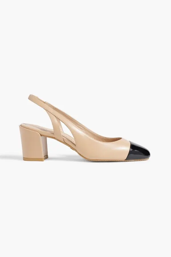 STUART WEITZMAN Sleek 50 Leather Slingback Pumps