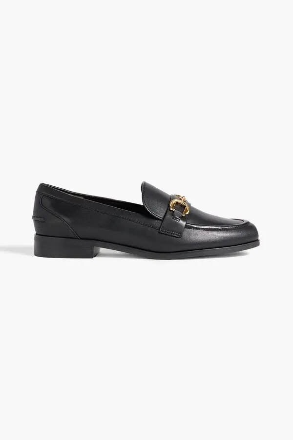 STUART WEITZMAN Owen Embellished Leather Loafers