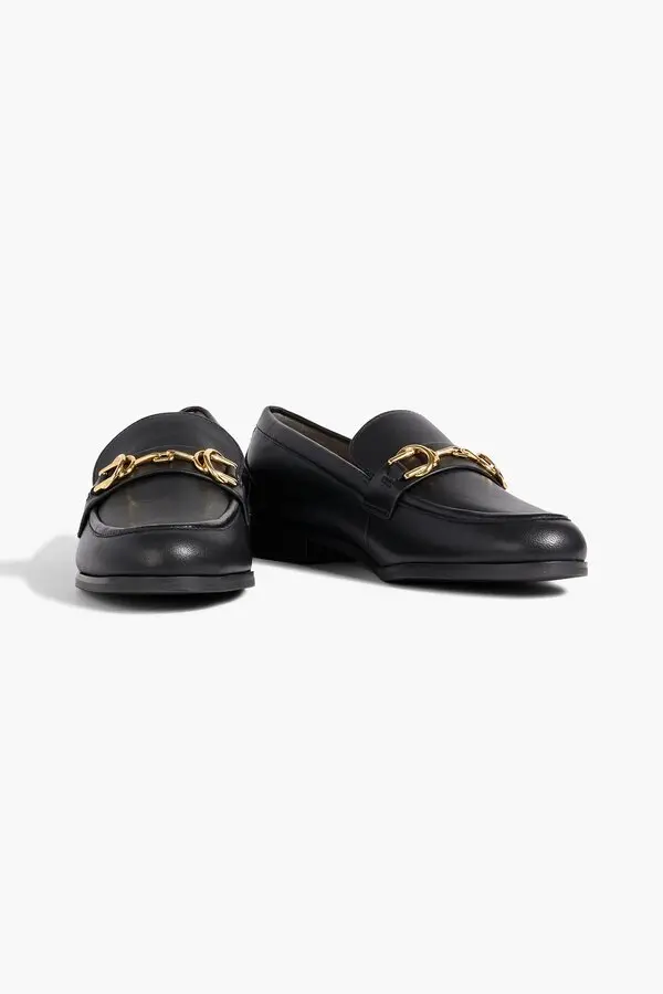 STUART WEITZMAN Owen Embellished Leather Loafers