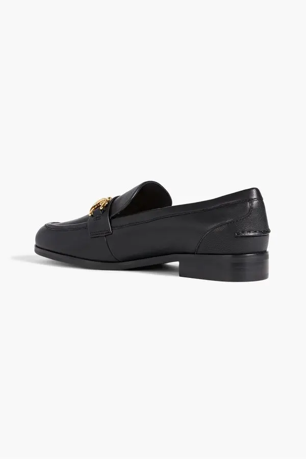 STUART WEITZMAN Owen Embellished Leather Loafers