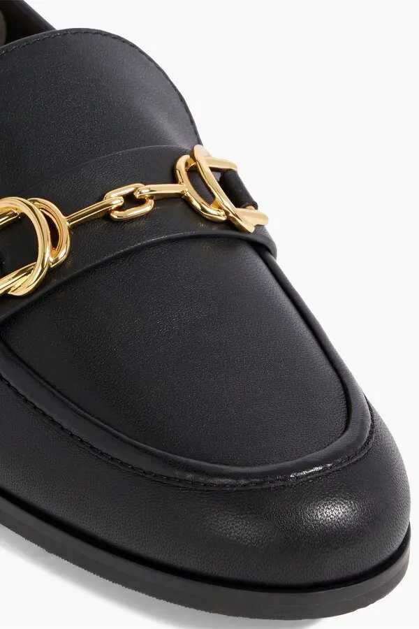 STUART WEITZMAN Owen Embellished Leather Loafers