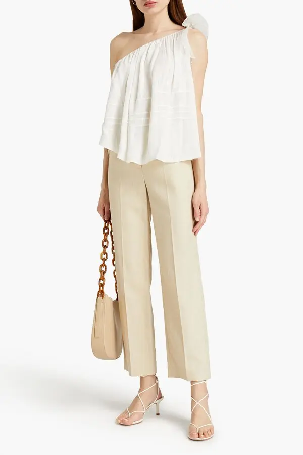 Isabel Marant Étoile Melody One-shoulder Floral-jacquard Top