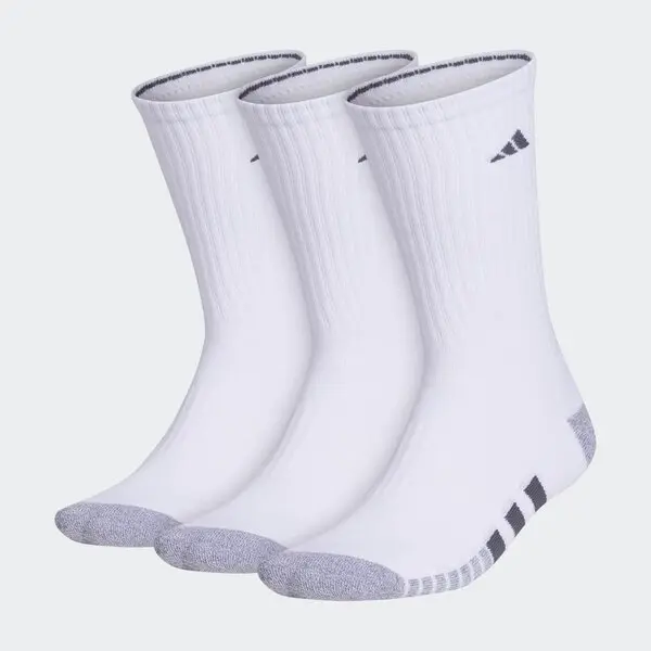 Adidas Cushioned Crew Socks 3 Pairs - White / Grey / Black