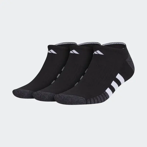 Adidas Cushioned No-show Socks Set Of 3 - Black / Onix / White