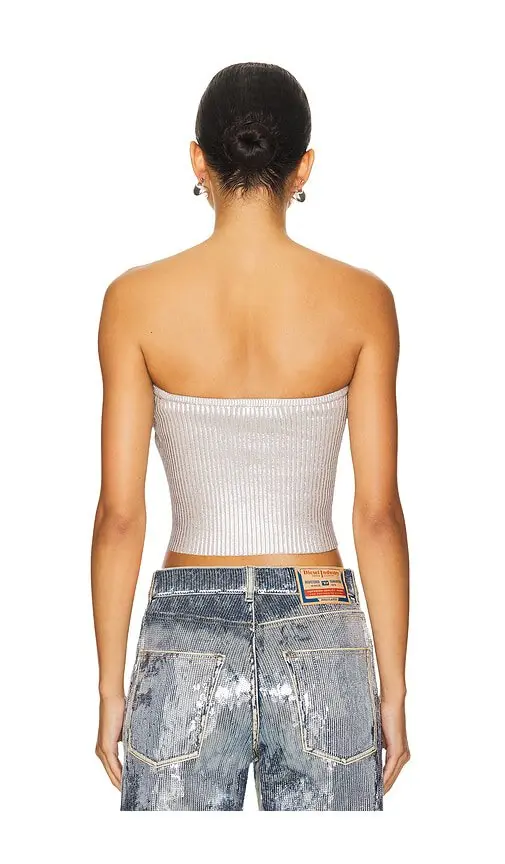 DIESEL M-clarksvillex-c Metallic Tube Top