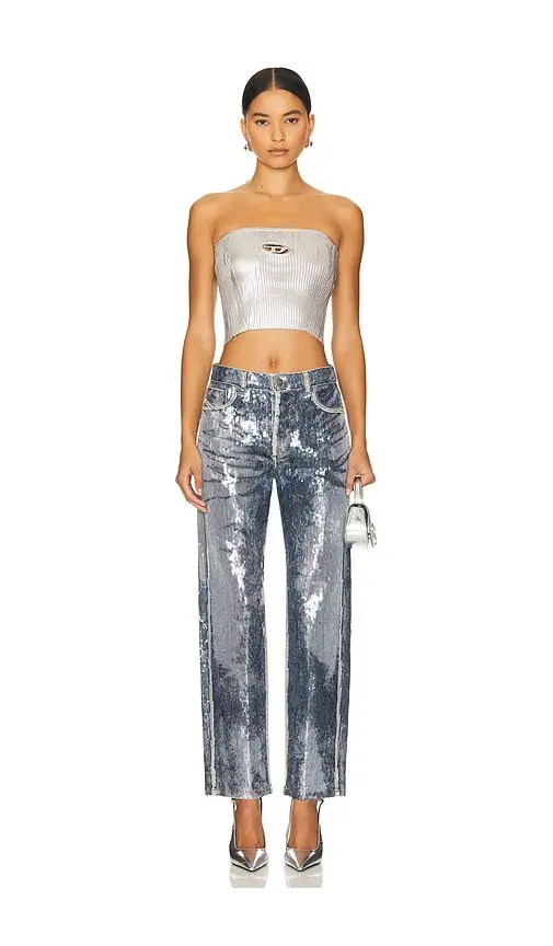 DIESEL M-clarksvillex-c Metallic Tube Top