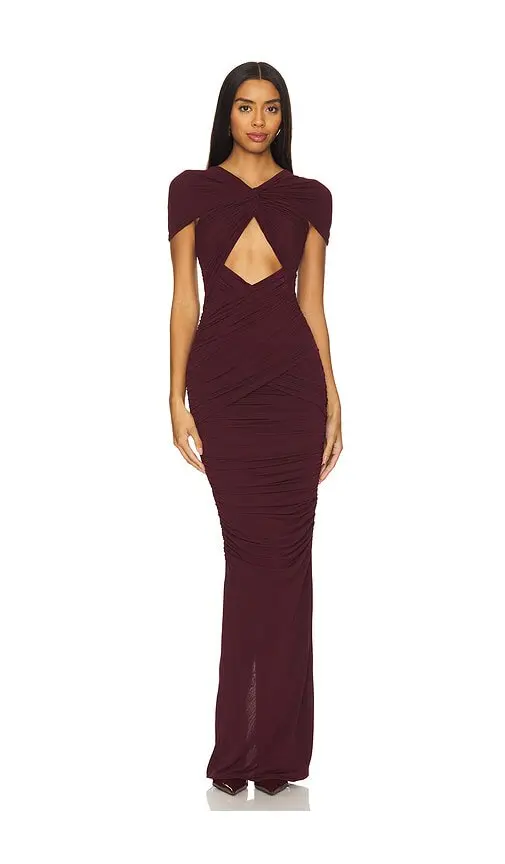 Ronny Kobo Nasha Dress - Maroon