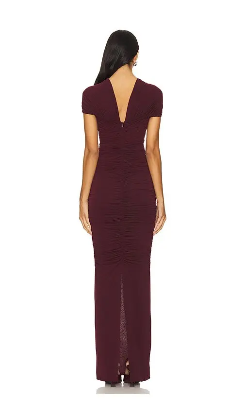 Ronny Kobo Nasha Dress - Maroon