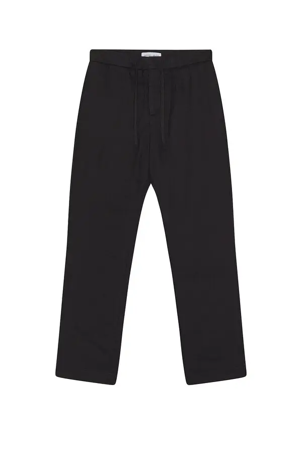 Frescobol Carioca Oscar Linen Chino Pant - Black