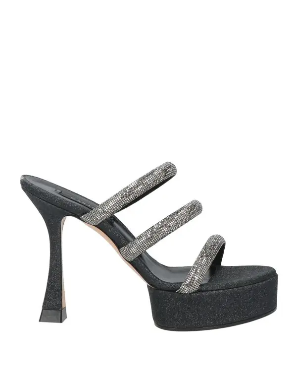 Casadei Woven Sandals With Crystals
