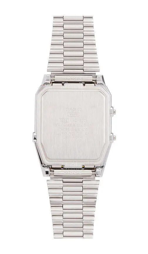 Casio Aq800 Series Stainless Steel Watch - Metallic Silver
