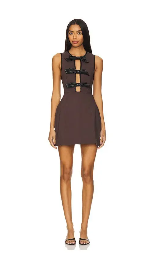 WeWoreWhat Piped Peplum Mini Dress