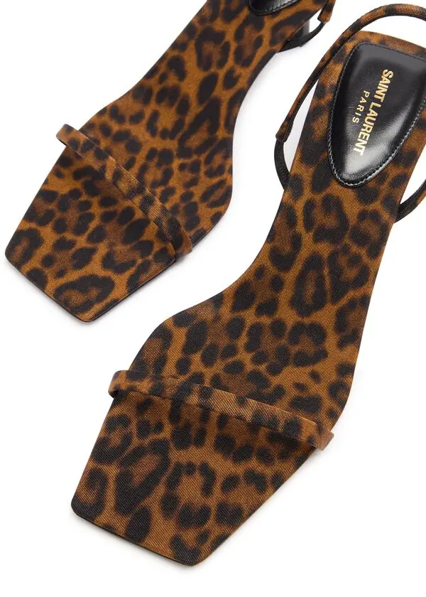 Saint Laurent Jaspe 55 -print Faille Sandals