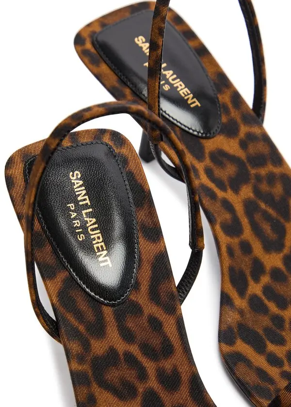 Saint Laurent Jaspe 55 -print Faille Sandals