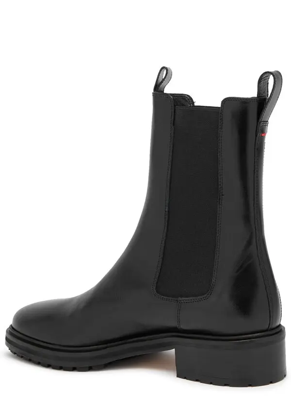 AeydĒ Jack Leather Chelsea Boots - Black