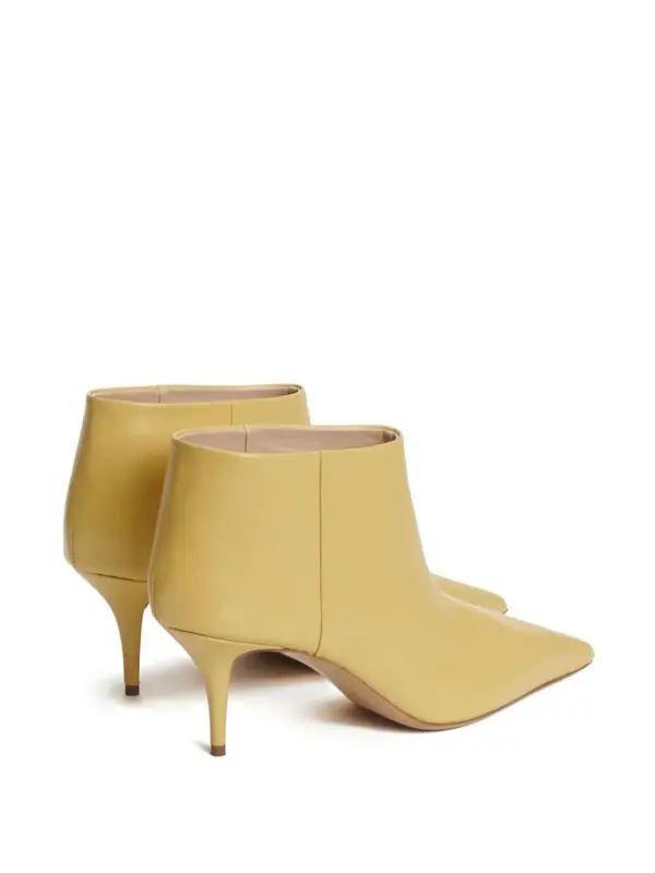 Fabiana Filippi Leather Ankle Boots - Yellow