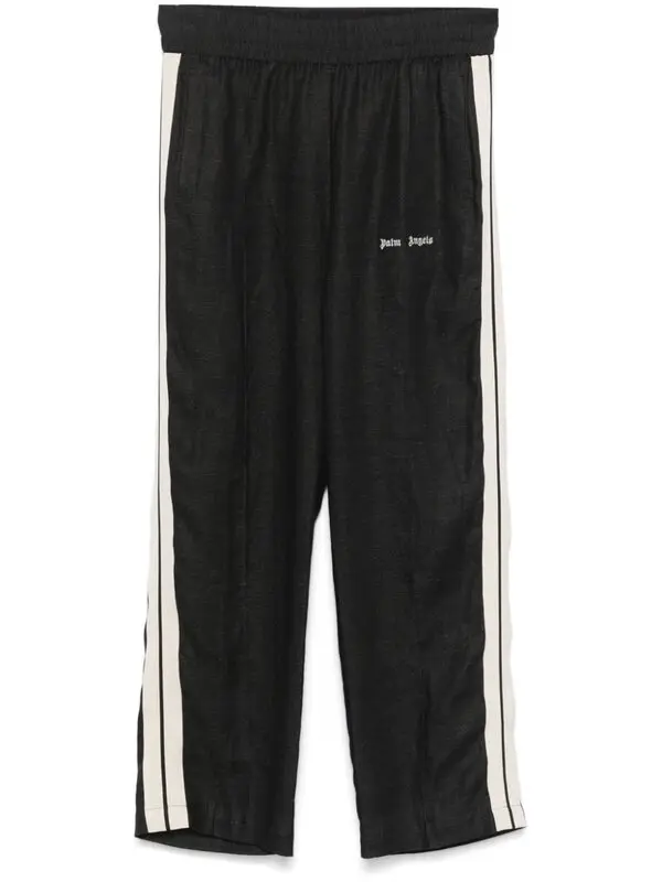 Palm Angels Logo-embroidered Track Pants - Black