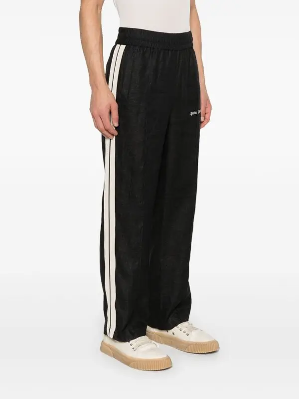 Palm Angels Logo-embroidered Track Pants - Black