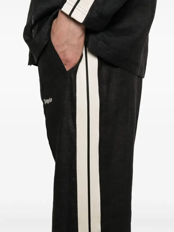 Palm Angels Logo-embroidered Track Pants - Black